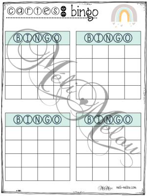 Bingo – Représentation des nombres de 0 à 20 – Méli-Mélou