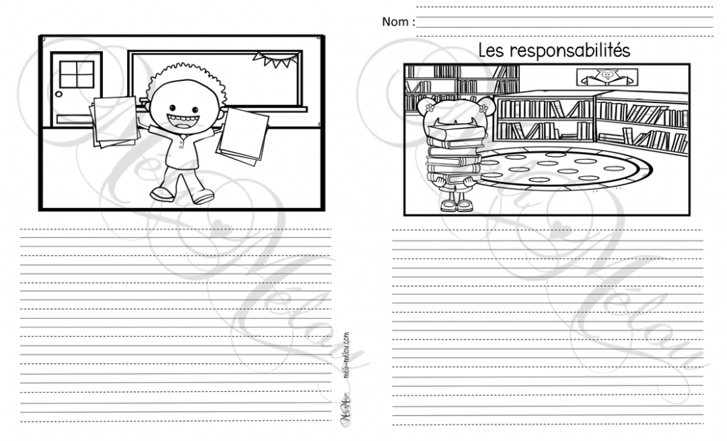 Situation d’écriture – Les responsabilités – Méli-Mélou