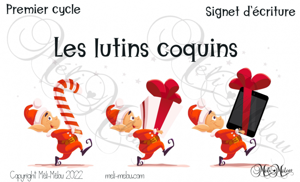 Signet d’écriture – Les lutins coquins – Méli-Mélou