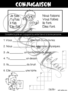 Verbe faire – Exercices – Méli-Mélou