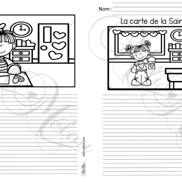 Situation d’écriture – La carte de Saint-Valentin – Méli-Mélou