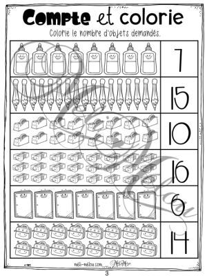 Cahier de la rentrée – Première année – Méli-Mélou