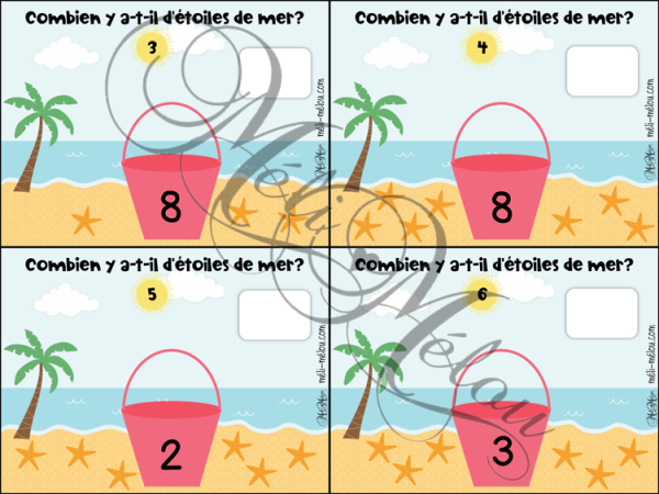 Cartes à tâches – Dénombrer à partir d’une quantité donnée – Méli-Mélou