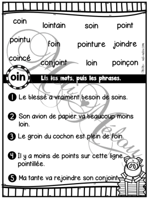Les sons de deuxième année – Mots et phrases – Méli-Mélou