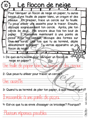 Mon cahier de compréhension de lecture 1 – 2ième année – Méli-Mélou