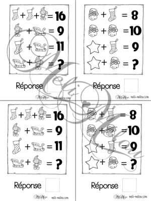 Énigmes mathématiques de Noël – Méli-Mélou