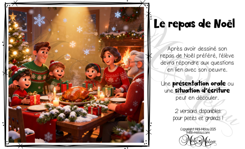 Le repas de Noël – Méli-Mélou